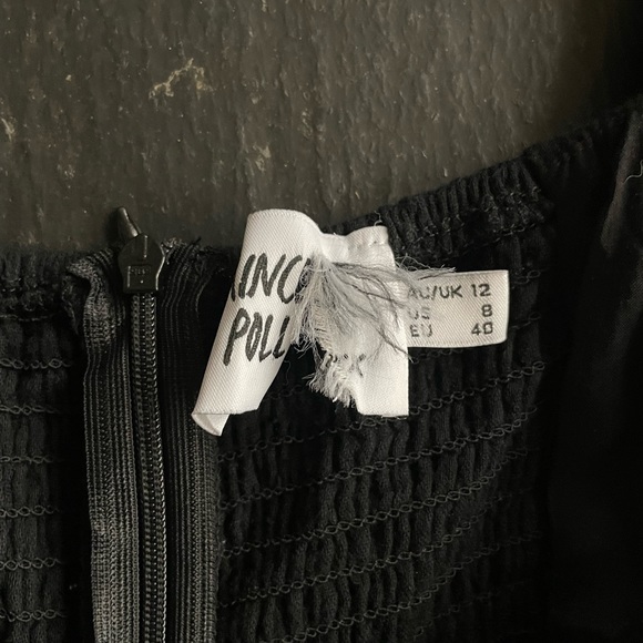 Princess Polly | Dresses | Princess Pollybabydoll Cotton Black Puff ...